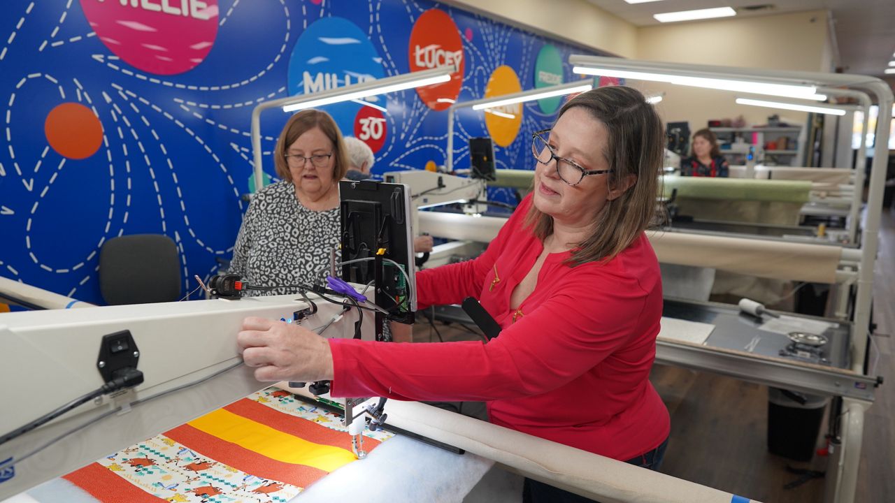 Angela Huffman turns quilting hobby into full-time career