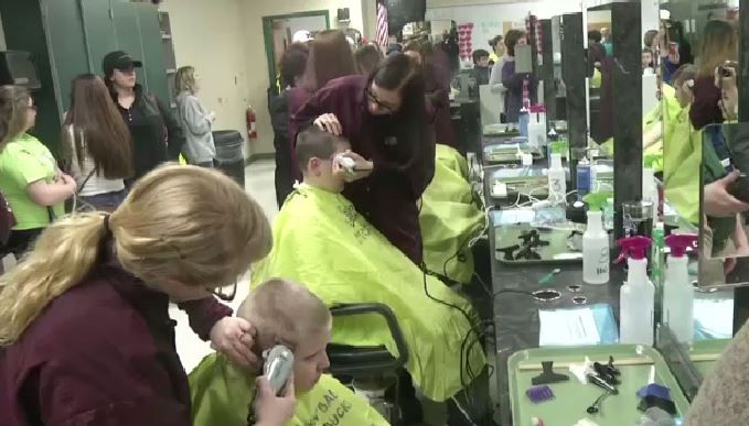 Lake Shore High School Continues 'Bald for Bucks' Tradition