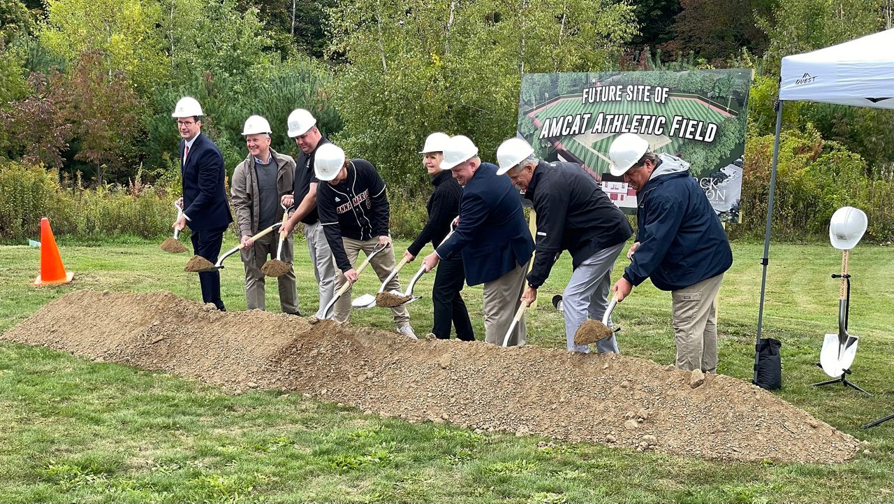 Anna Maria College hosts groundbreaking ceremony for field
