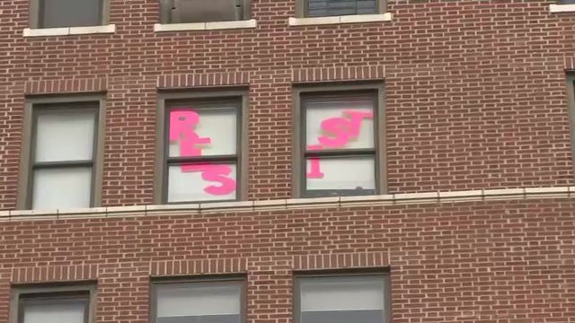 Residents at Upper West Side Building Use Their Windows to Protest ...