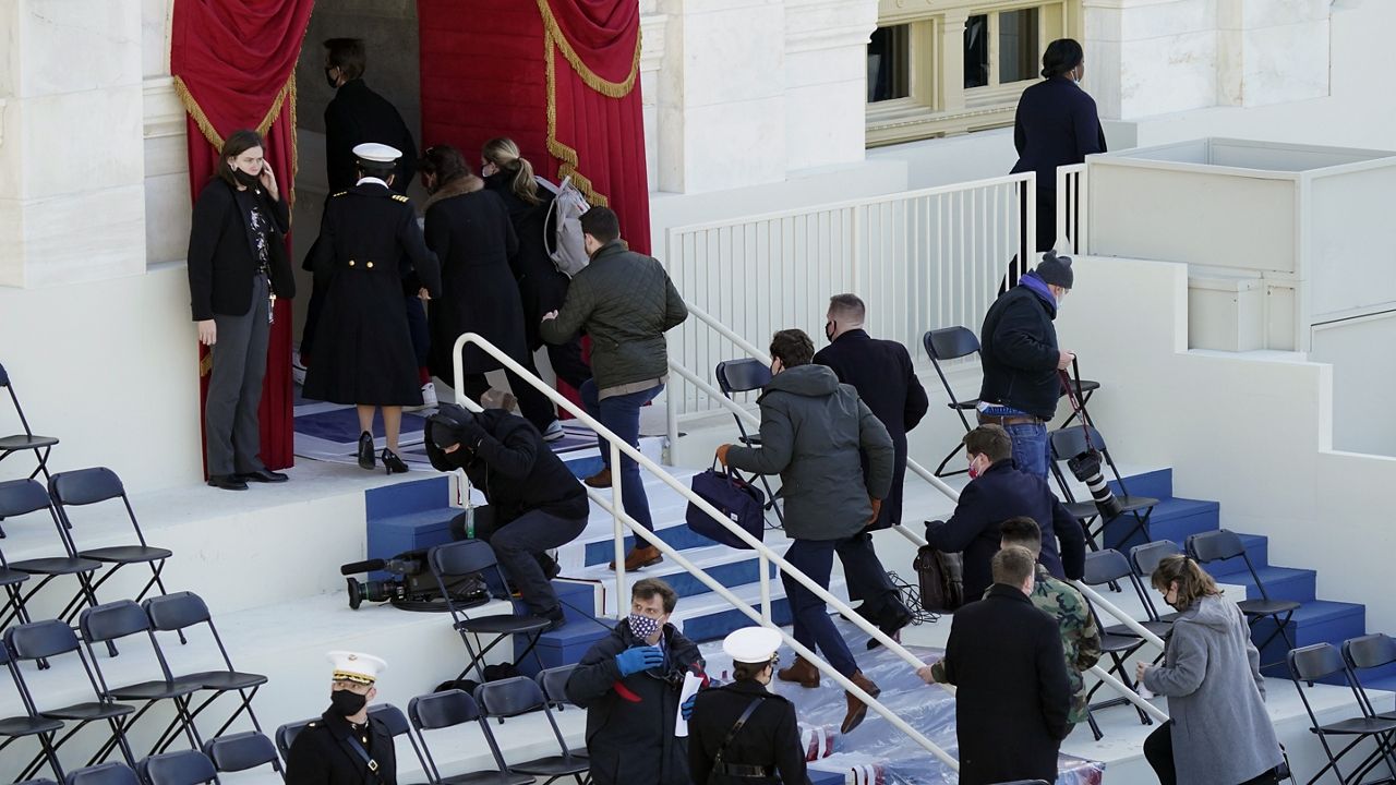 Fire Homeless Camp Inauguration Rehearsal DC