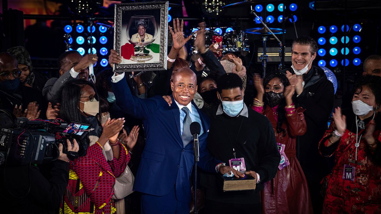 Eric Adams sworn in as 110th New York City mayor