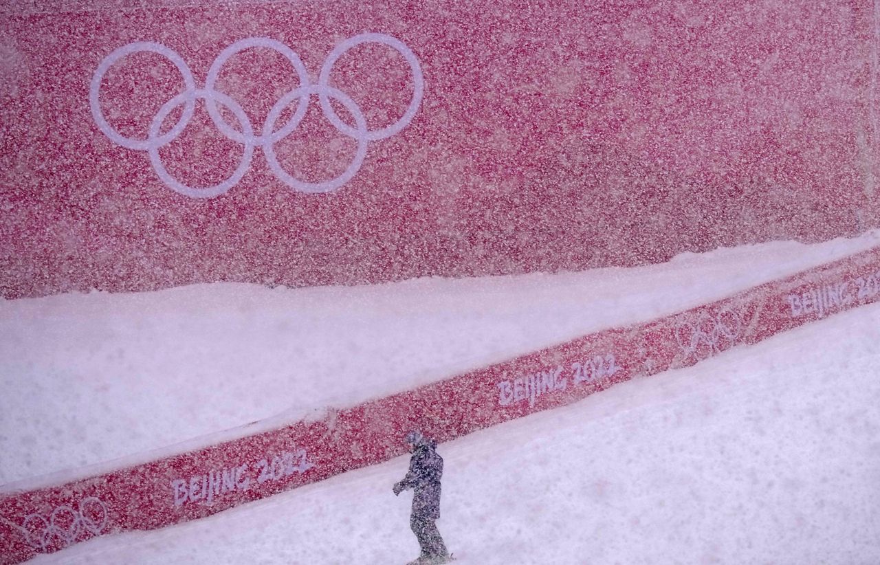 How much snow at the Beijing Olympics is artificially made?