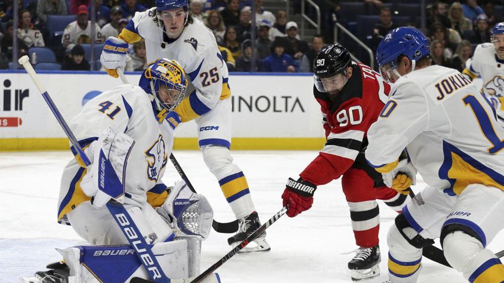 Olofsson scores for Buffalo as Devils beat Sabres 3-1