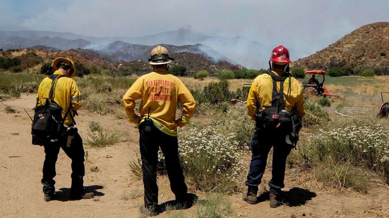 Firefighters Facing Two Battles: Apple Fire and COVID-19