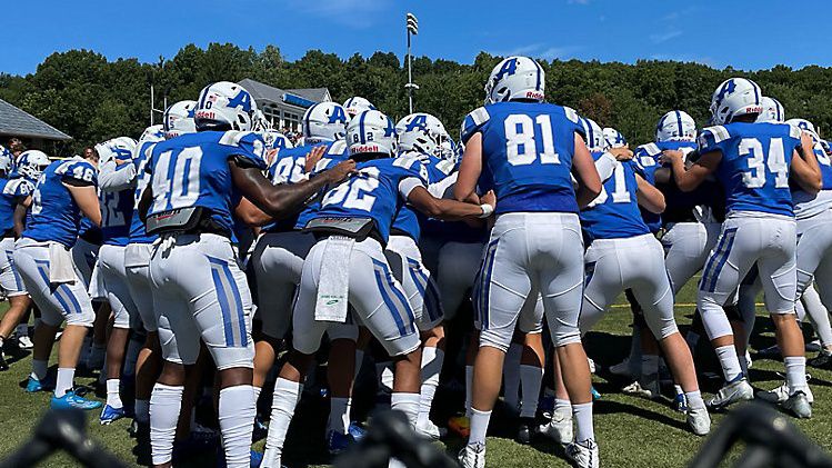 Assumption wins home opener, fans excited to be back