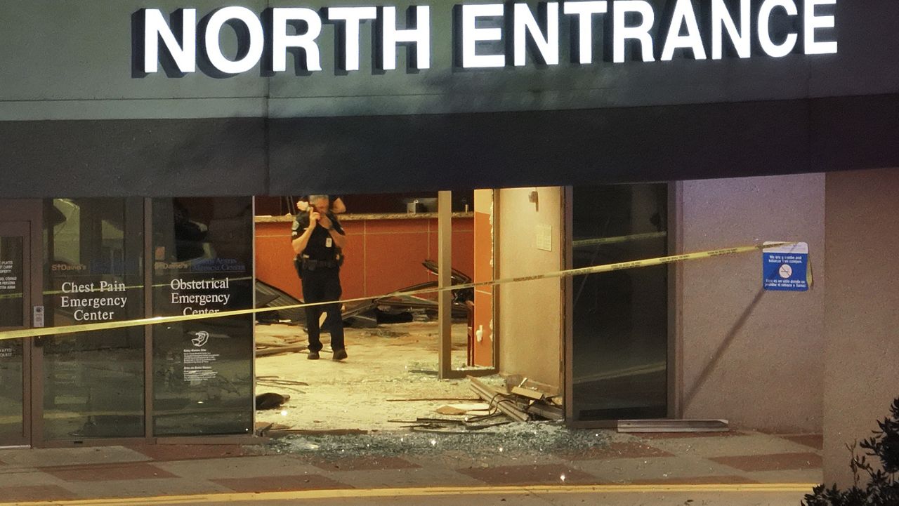 An aquarium likely saved lives when car ran into Texas ER