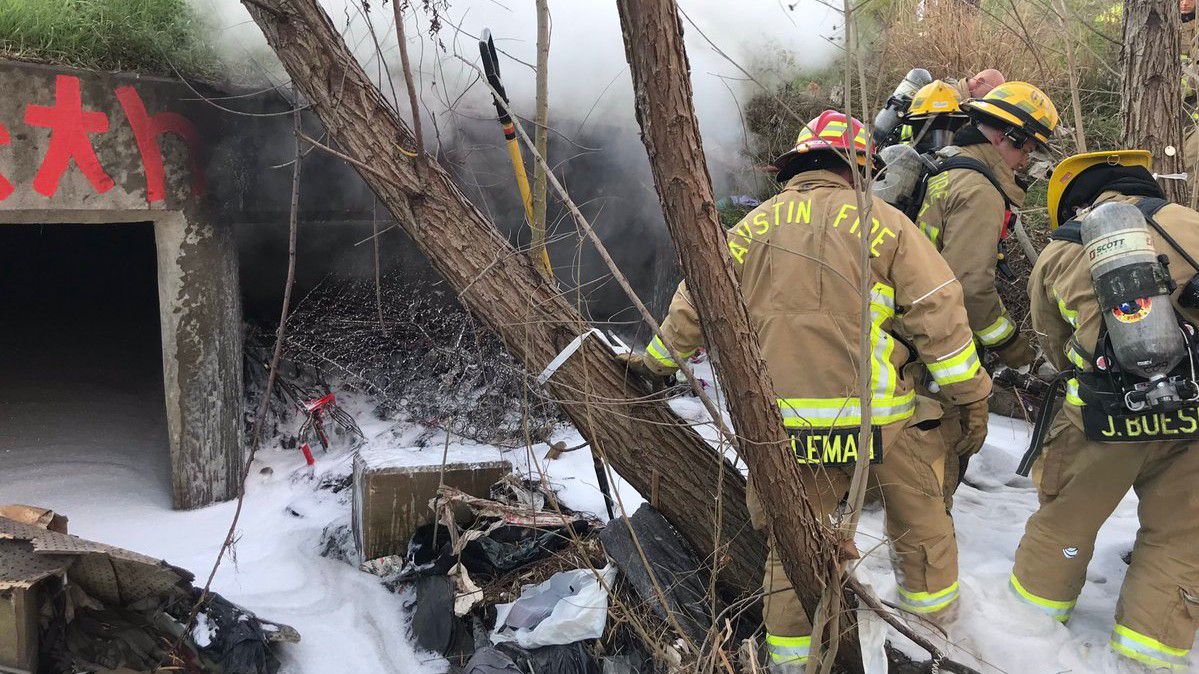 AFD Knocks Down Fire in East Austin Storm Water Tunnels