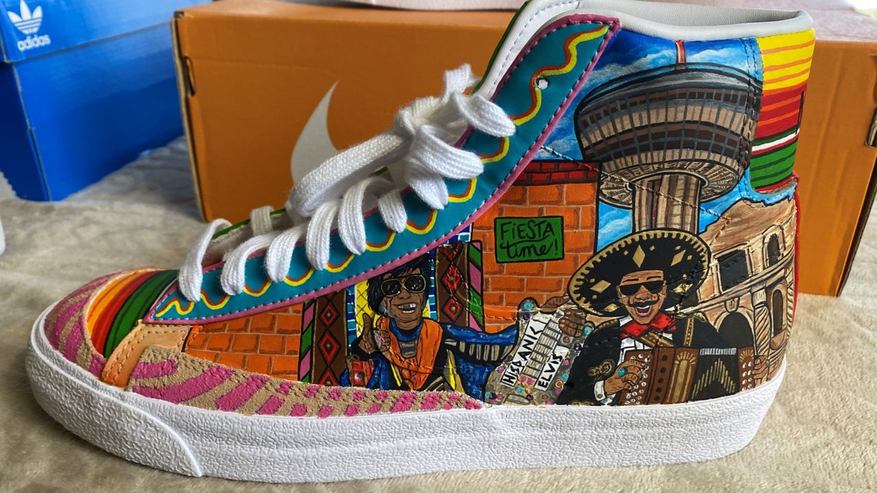 Designer creates shoes to raise awareness for autism