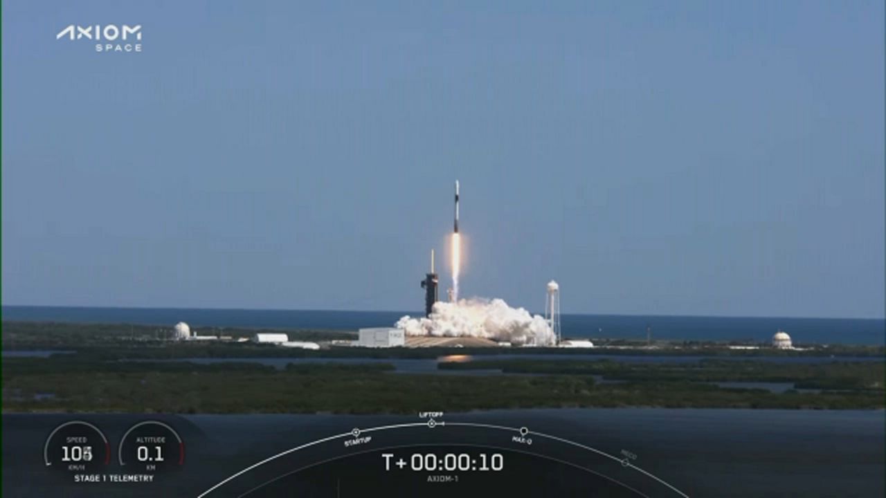 SpaceX launches Axiom crew to the ISS