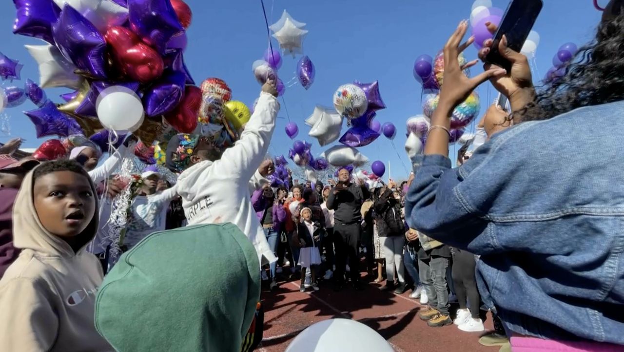 Balloon release held in remembrance of Harmonye Clay