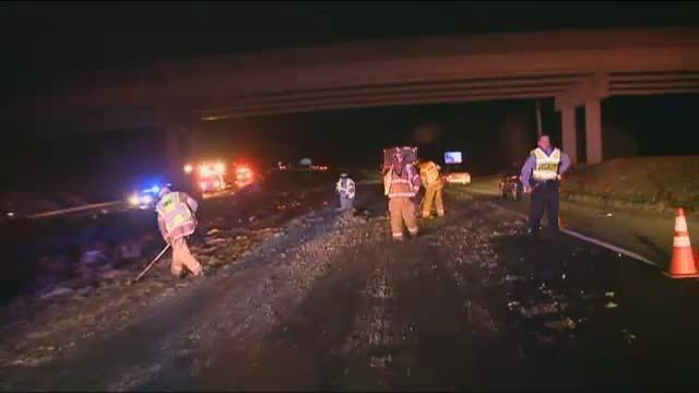 Bananas Cause Slippery Mess on I-85 in Orange County