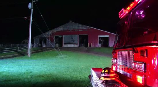 Large Barn Damaged in Fire on Royce Road in Varysburg
