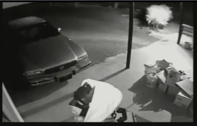 Security Footage Shows Thief in Batman Mask Trying to Break Into Home