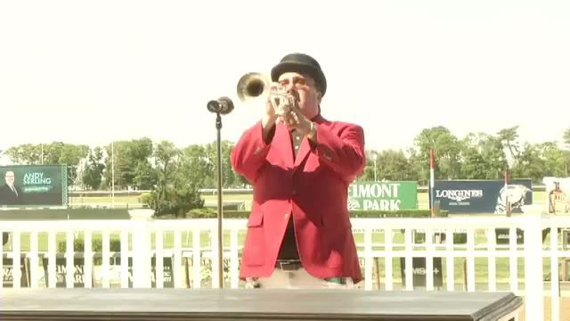 Bugler a Well Known Sight & Sound at Belmont Park