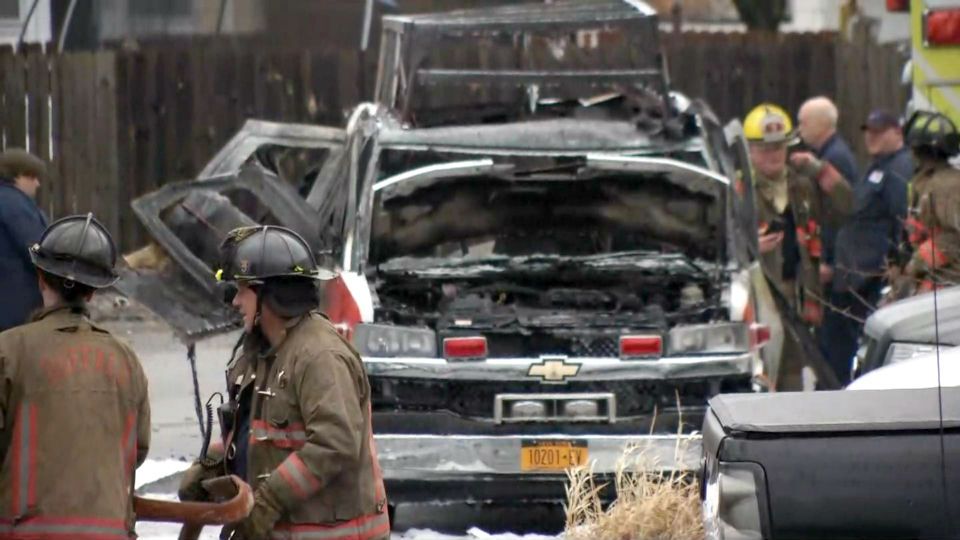 Two injured following ambulance fire at AMR headquarters