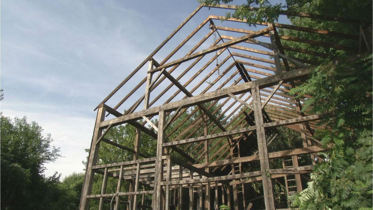 Niagara County barn, taken apart peg-by-peg