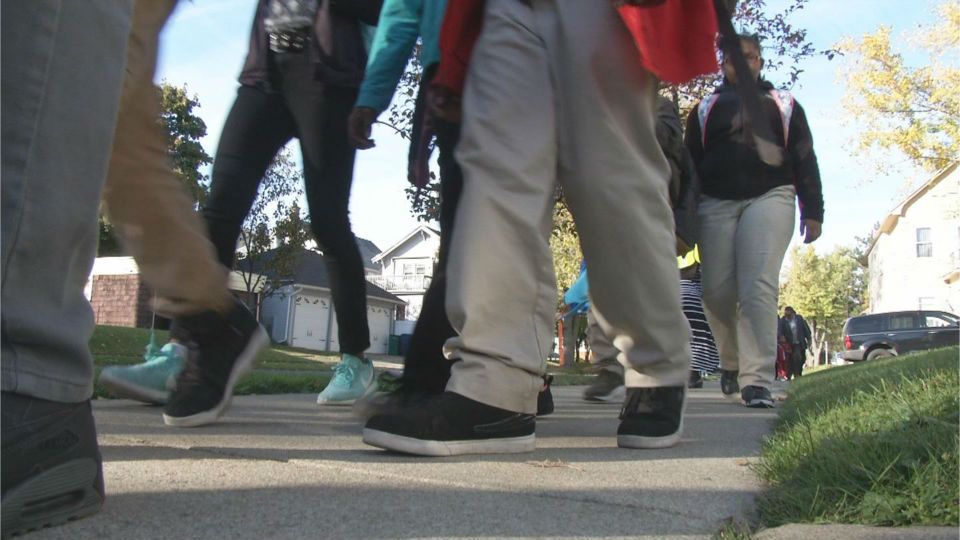 All aboard the Walking School Bus