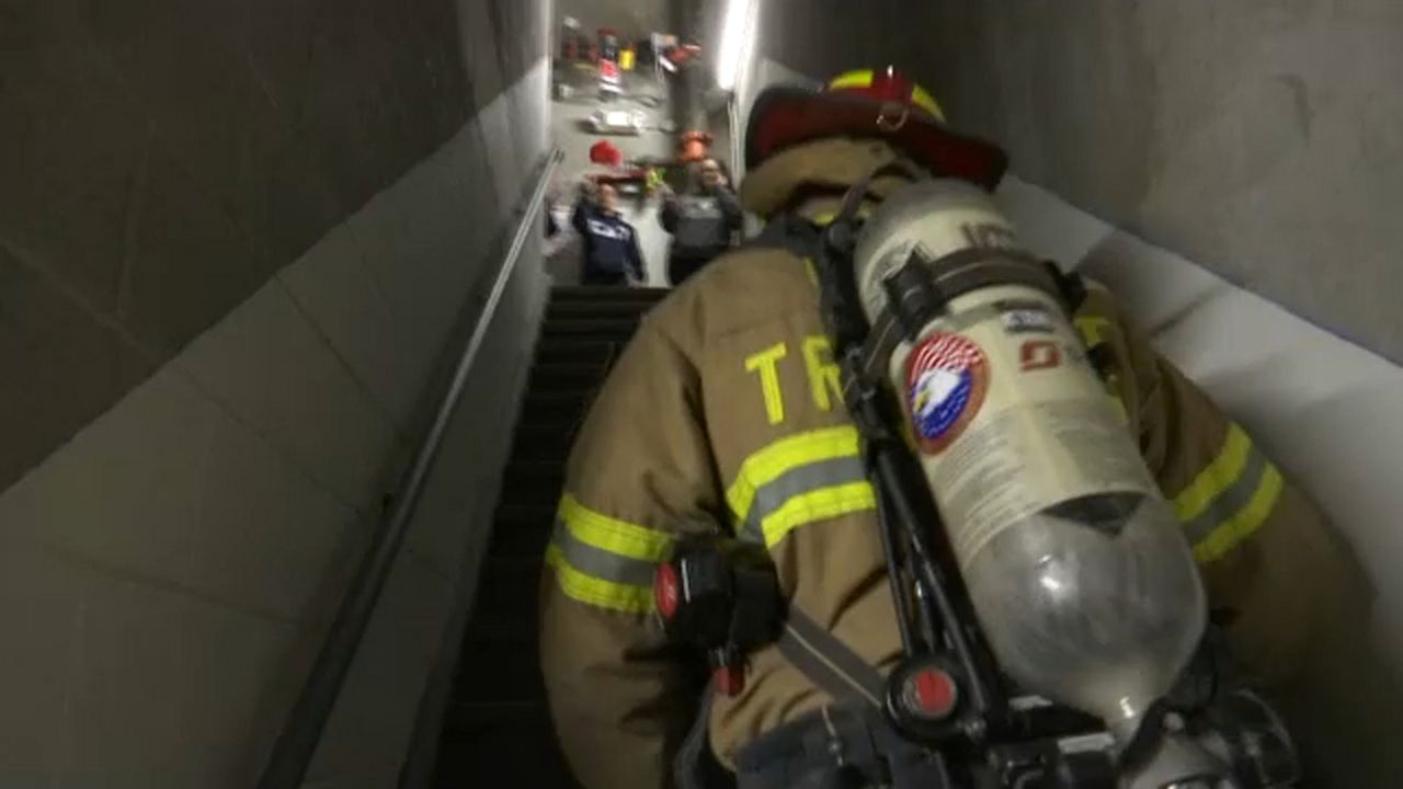 Firefighters Climb Stairs for a Cause
