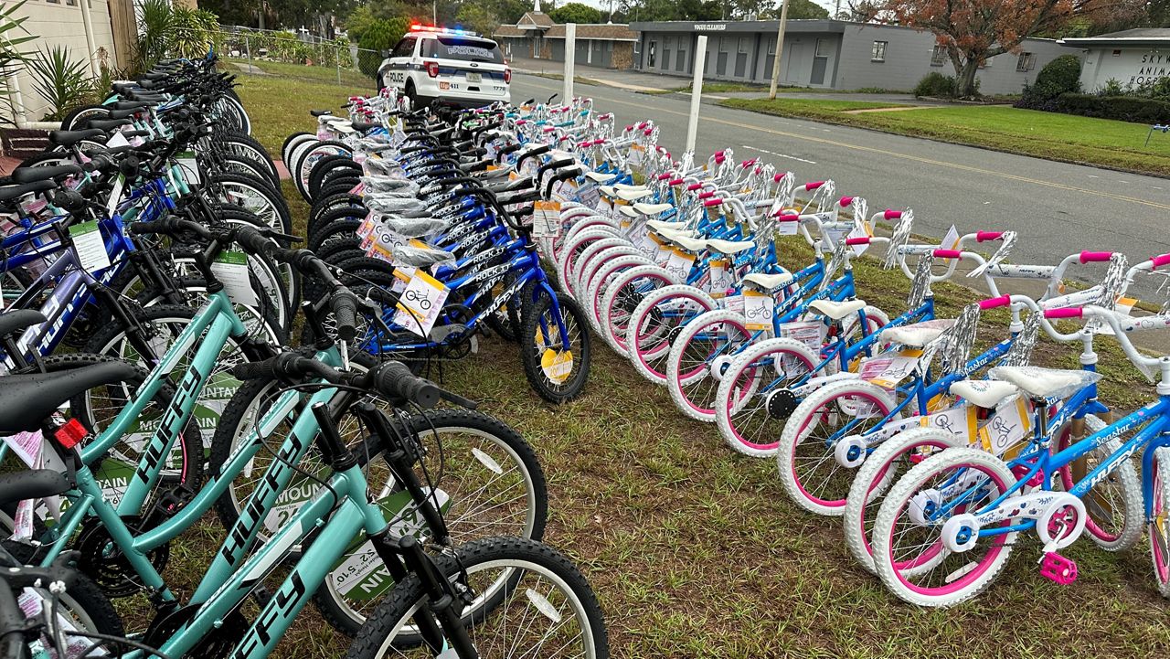 Charity group collects hundreds of bikes for needy kids