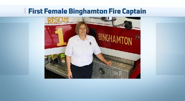 Port Crane Woman Makes History as First Female Fire Captain in Binghamton