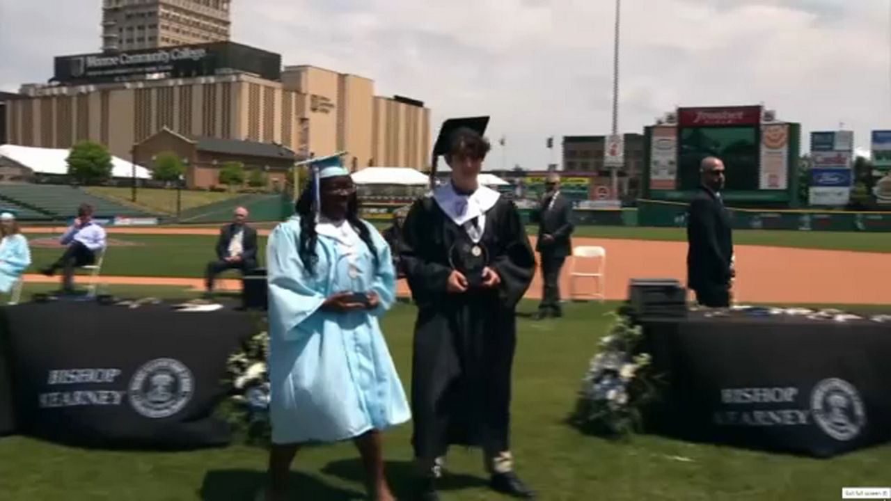 Bishop Kearney holds graduation at Frontier Field