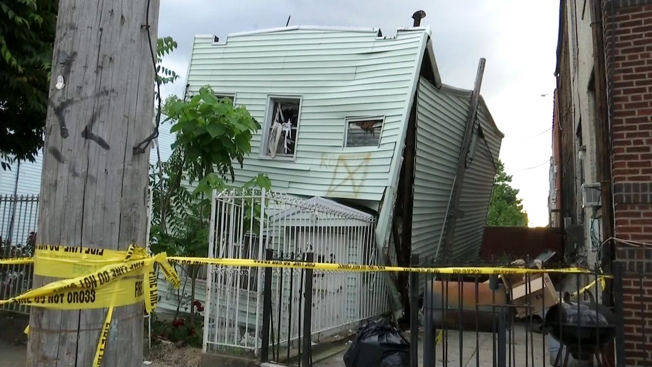 Partial Building Collapse at Vacant East New York Home