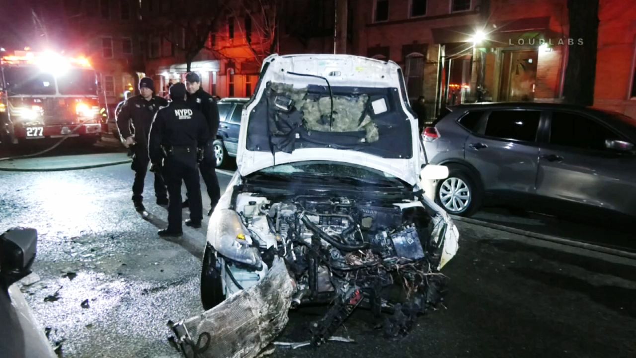 Wild Bushwick Car Wreck