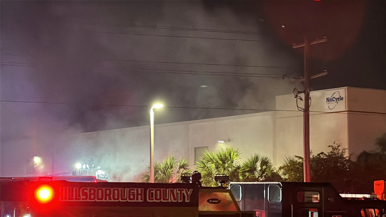 Multiple agencies respond to warehouse fire in Plant City
