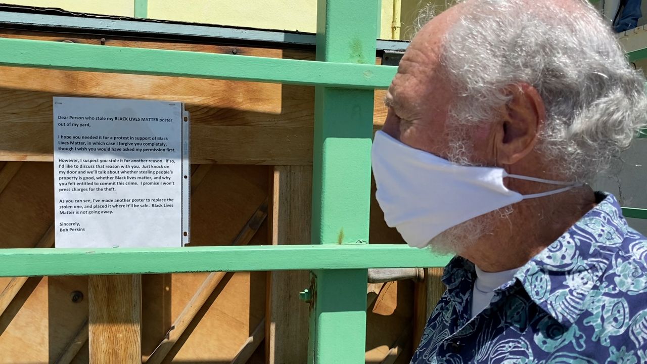 Self-Proclaimed Recovering Racist Calls Out Thief After BLM Sign Is Stolen