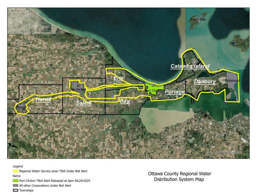 Parts of Ottawa County remain under boil advisory