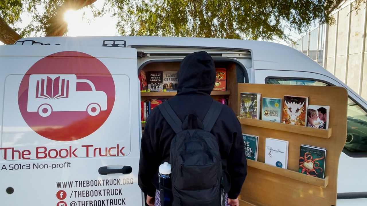Book truck aims excite teens about reading