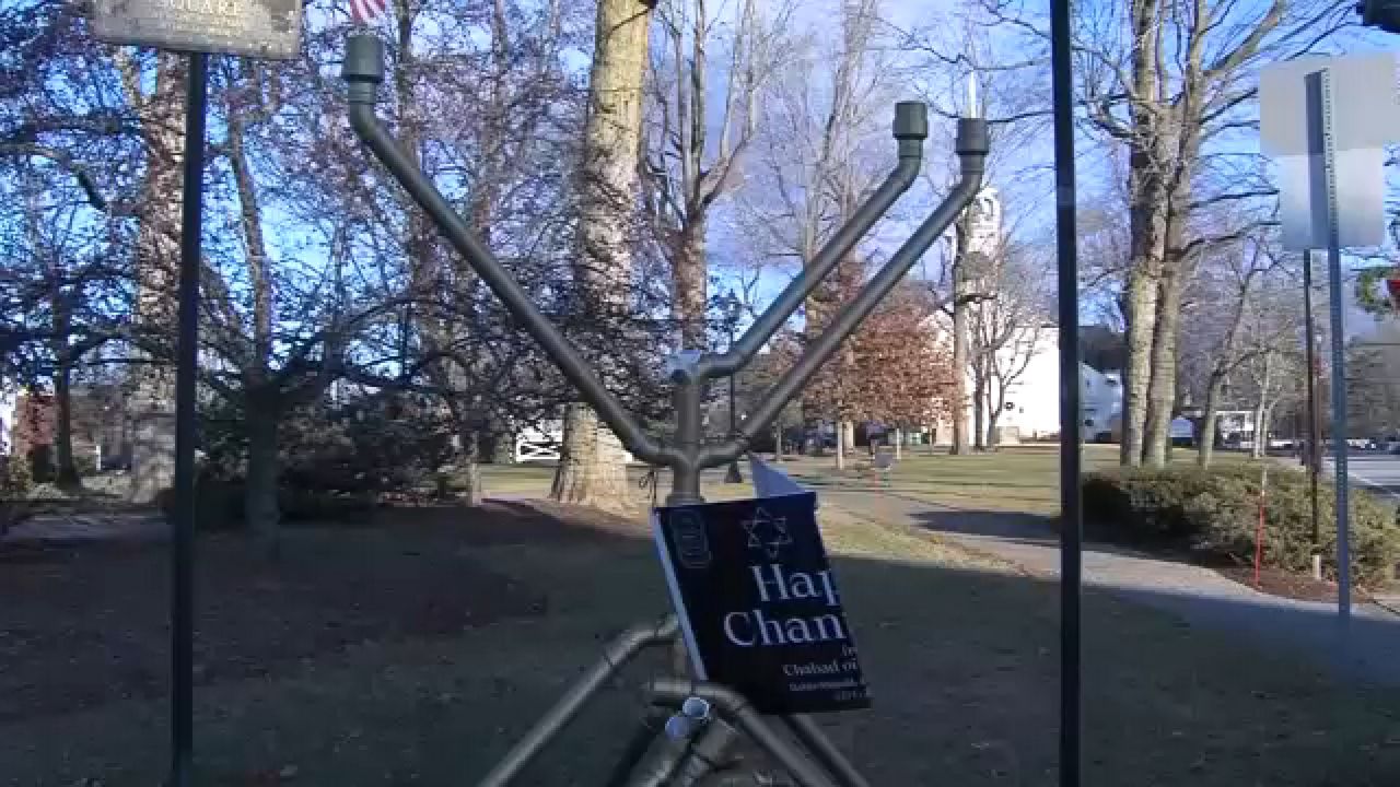 Shrewsbury police: town menorah was damaged by weather