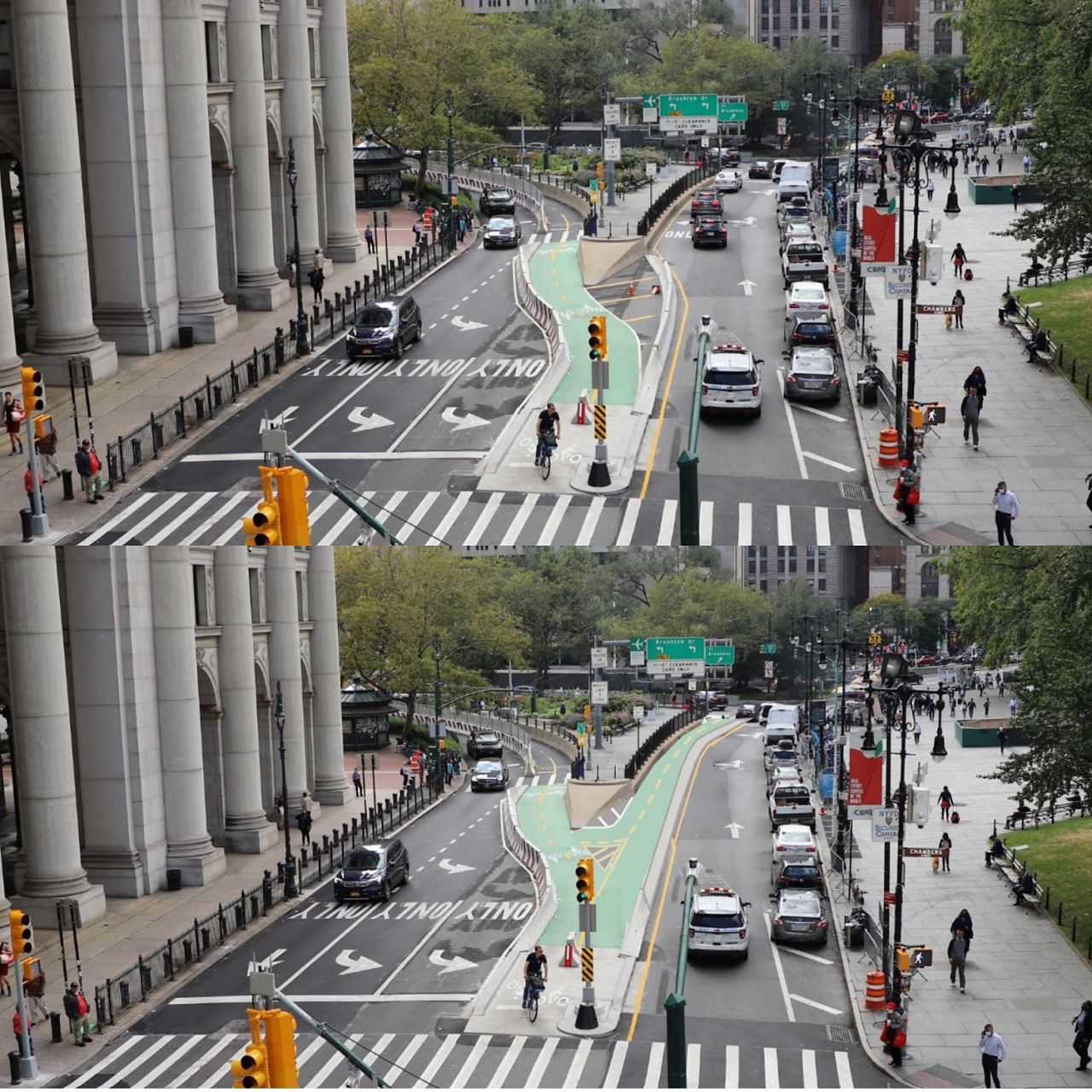 Brooklyn Bridge bike and foot entrance set for redesign
