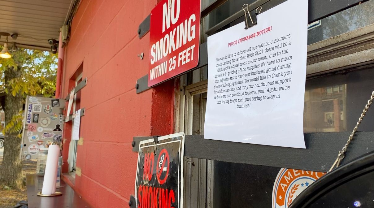 Inflation hitting small businesses, forcing prices to rise