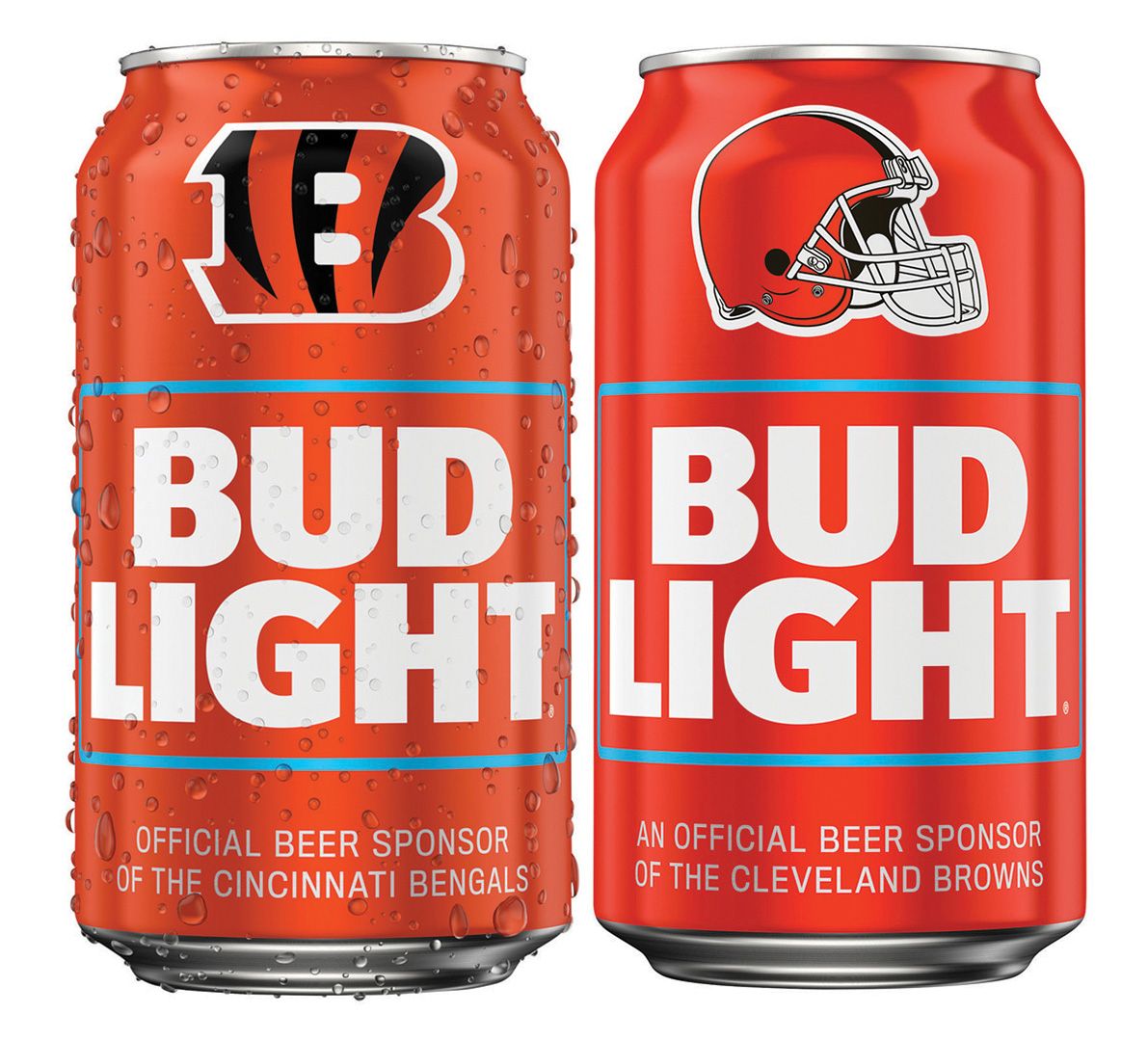 Bud Light releases Browns, Bengals cans for football season