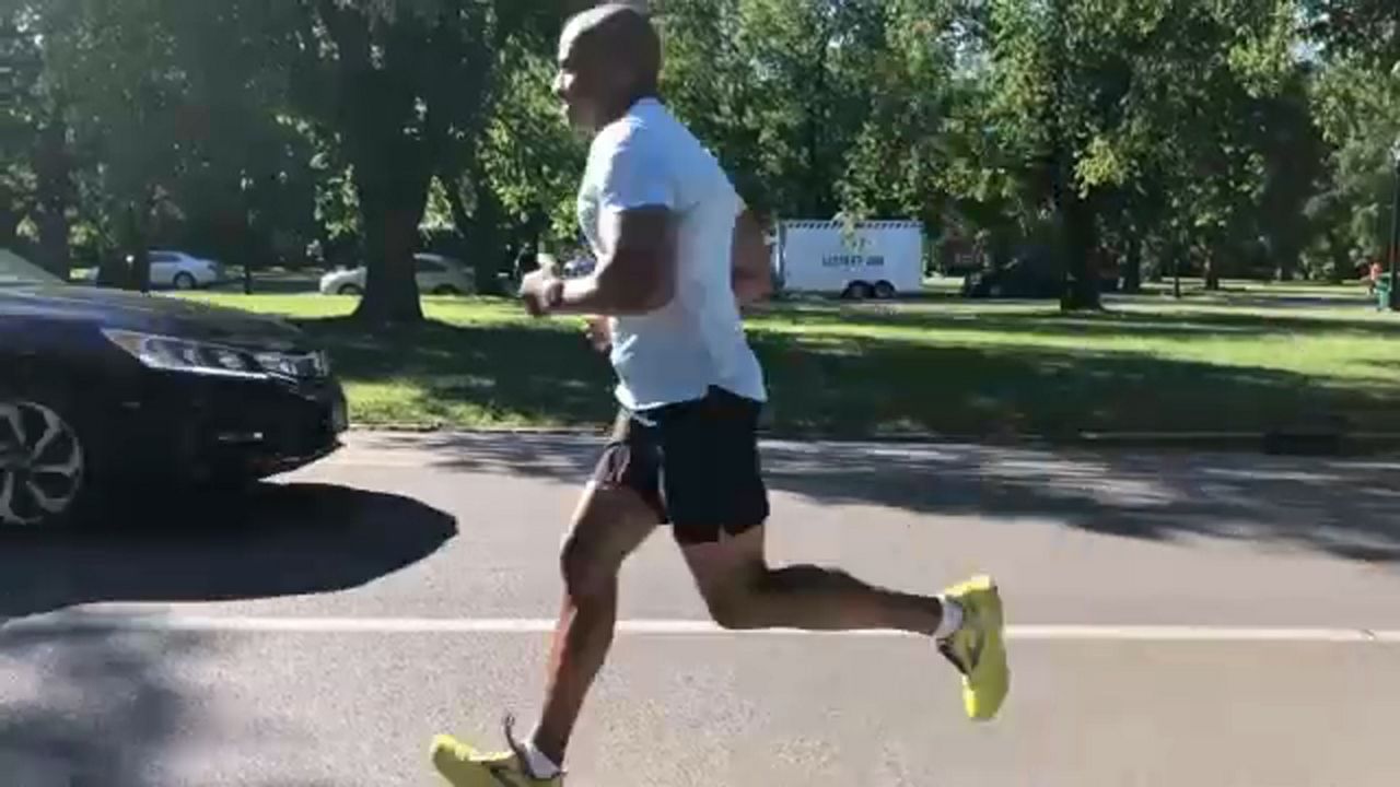 Runners prepare for the return of the Buffalo Marathon