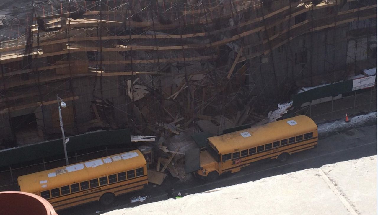 Building Partially Collapses in Manhattan