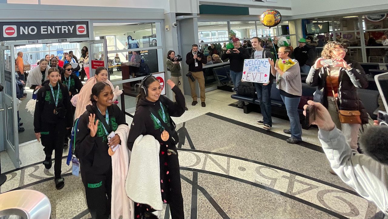 Burncoat spirit program welcomed home after nationals