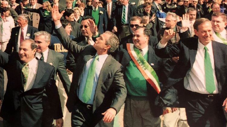 George W. Bush Marched In Binghamton St. Patrick's Parade