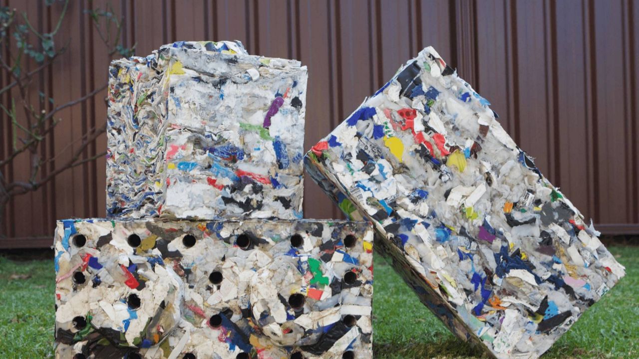 Building things with plastic waste