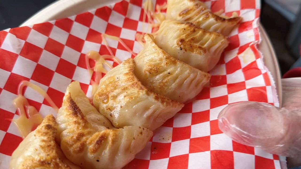 Pizza dumplings, traditional options from Cali Dumpling