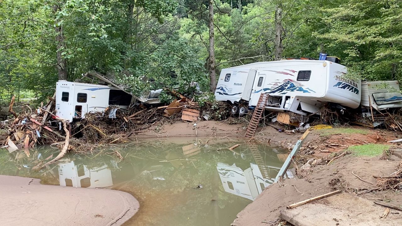 'It's gone': Cruso campground destroyed by flooding
