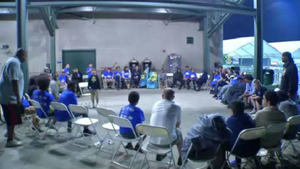 Urban camp-out held at Frontier Field