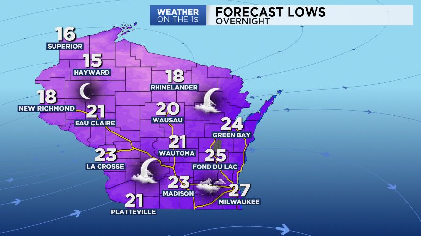 Wisconsin Thursday Night Forecast