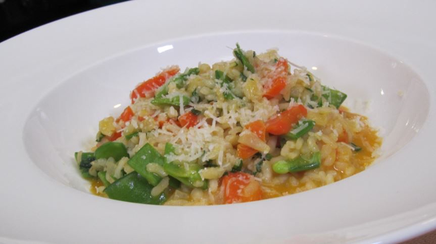 Carrot and Pea Risotto