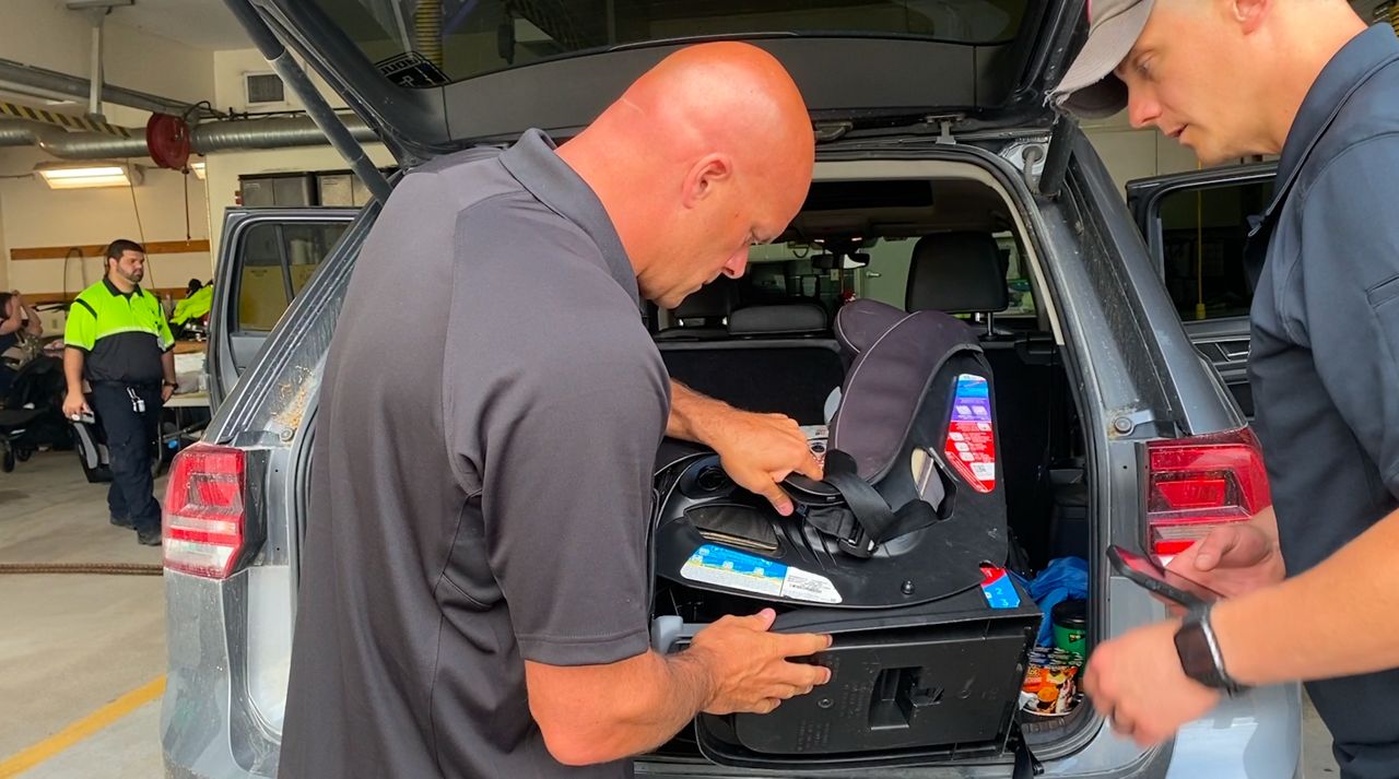 Northern Berkshire EMS holds free car seat safety check
