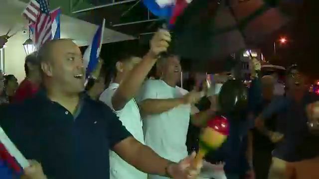 Thousands of Revelers Celebrate Castro's Death in Miami's Little Havana