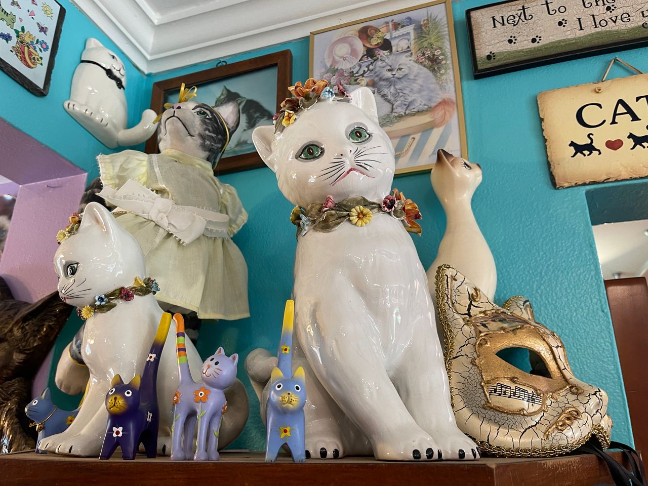 Wisconsin home filled with thousands of cat figurines