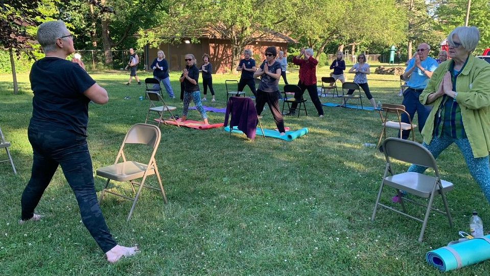 Chair yoga classes available at Maplewood Park in Rochester
